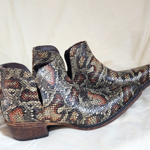 Roper | Shoes | Roper Faux Snake Ankle Boots | Poshmark